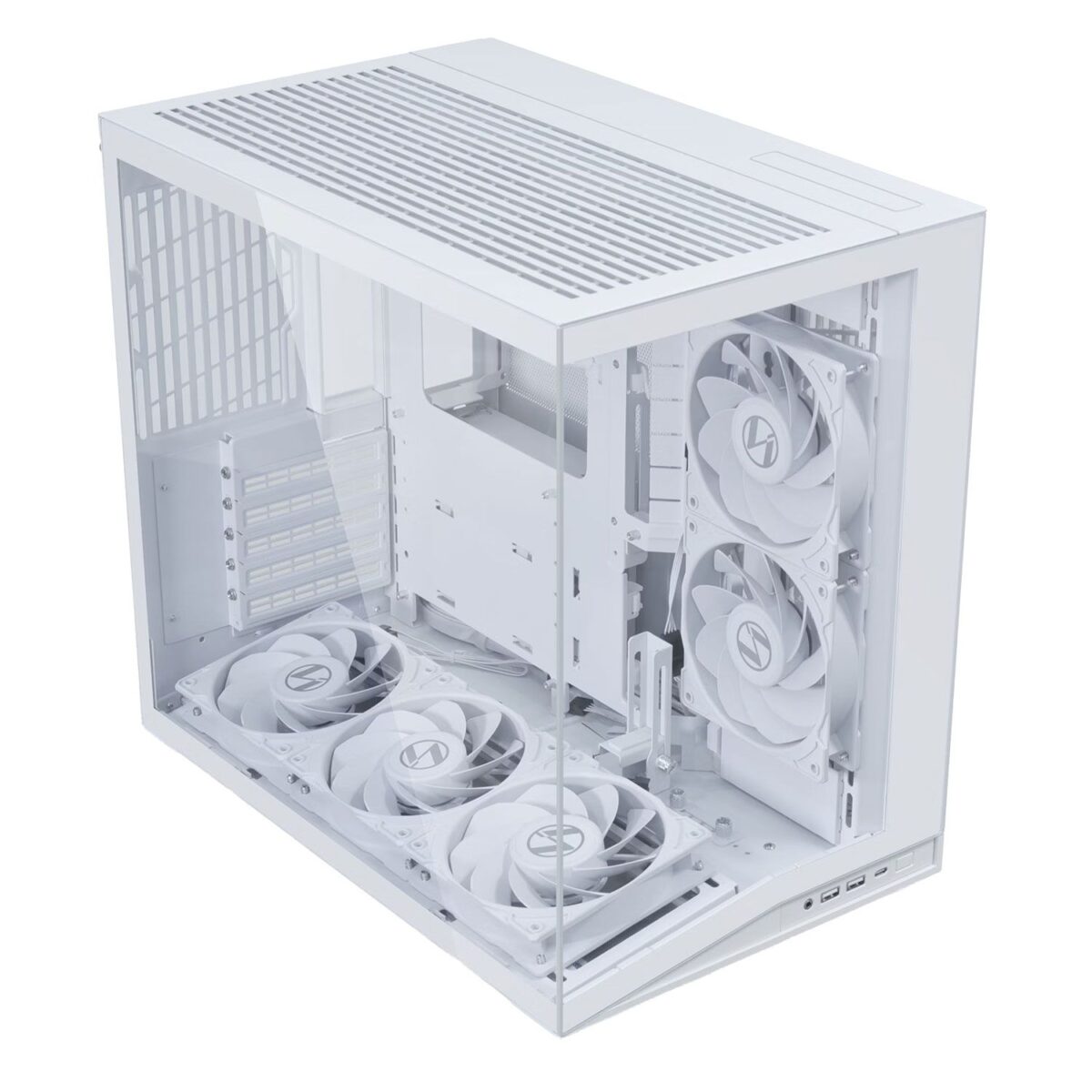 Lian li O11d Mini v2 Flow White - atx pc Gaming Case - 5x Fans ...