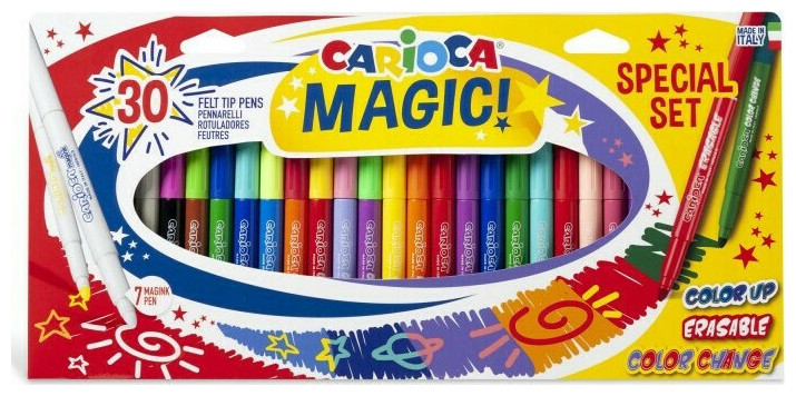 Carioca Magic Color Change Μαγικοί Μαρκαδόροι Ζωγραφικής Χονδροί σε 30 ...